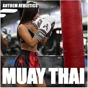 Anthem Athletics Infinity Muay Thai Shorts - Kickboxing Short Boxing Trunks for Men & Women - Black G2 - Small