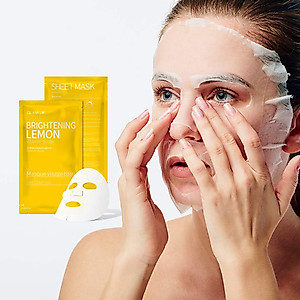 GLAM UP Sheet Mask Brightening Lemon (10 sheets)