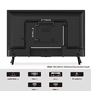 SANSUI ES24Z1, 24 inch HD (720P) LED TV with Built-in HDMI, USB, VGA