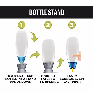 Flip-it! Universal Bottle Emptying Kit - Flip Bottle Upside Down To Get Every Drop Out with Flip-It! (6 XL DISPENSING STANDS with 6 adapters and 2 bottle stands, Pastel Color Edition)