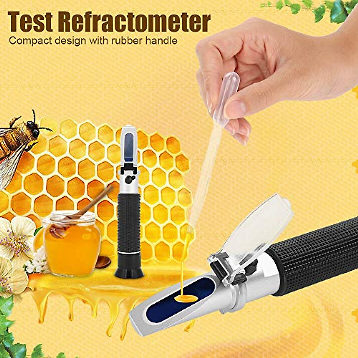 VOLDAX 58~92% Wort Specific Gravity Refractometer Beer Fruit Wine Sugar Test Beer Test Refractometer