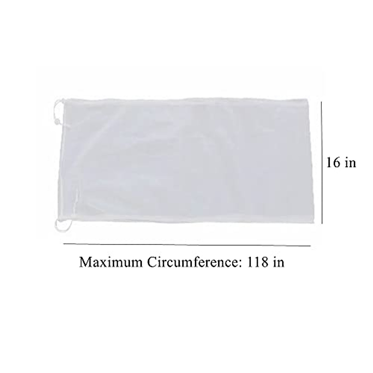 Adjustable Birdcage Seed Catcher Feather Catcher Bird Cage Cover Net Airy Soft Skirt Guard Birdcage Nylon Mesh Netting for Parrot Macaw Parakeet Round Square Cage (118 x 16 Inch, White)