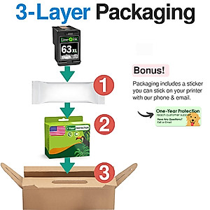 Limeink 1 Black Remanufactured Ink Cartridge 63XL 63 XL High Yield for HP Envy 4512 4520 Deskjet 3632 2130 2132 1110 1111 3636 3637 1112 3630 3634 OfficeJet 3830 3833 4650 4652 4655 5255 5258 Printer