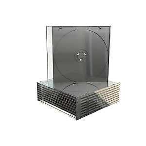 MEDIARANGE BOX21-M Empty CD Case Pack of 50 Black