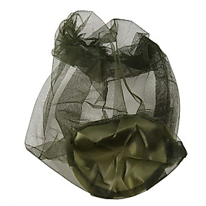 Home-X Anti-Mosquito Mesh Head Net, Bug Face Shield, 100% Polyester Soft Fly Screen Fine Mesh Mosquito Netting-Head Net-Black