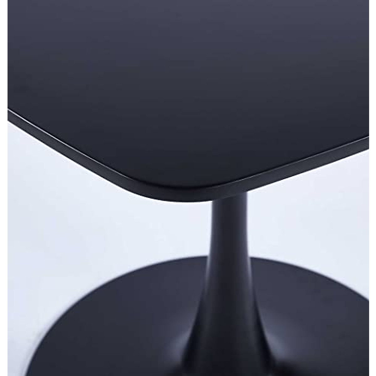Tidyard Special Dining Table,MDF Dining Table, Kitchen Table,Black,exective Desk for Dining Room, Restaurant, Cafe, Bistro, Home Furniture