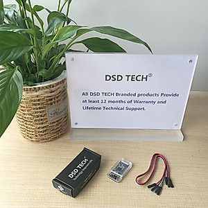 DSD TECH HM-10 Master and Slave Bluetooth 4.0 LE iBeacon Module Compatible with iPhone and iPad with 4 PIN Dupont Cable for Arduino