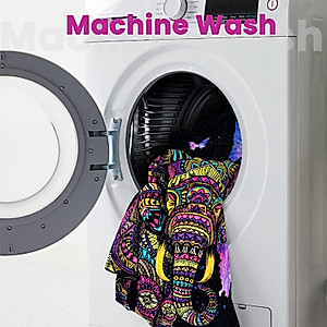 Vencede Elephant Blanket Adult Elephant Throw Blankets for Women Elephant Gifts for Women Girls Baby Kids Soft Elephant Blankets Fuzzy Elephant Blanket Used for Sofa, Couch Chair, Bed（50"x60"）