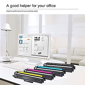 ISHIEY (2BK+1C+1M+1Y, 5-Pack) Compatible Toner Cartridge Replacement for Brother TN227 TN-227 TN-227BK TN223 TN-223BK MFC-L3770CDW MFC-L3710CW MFC-L3750CDW HL-L3210CW HL-L3290CDW HL-L3230CDW Printer