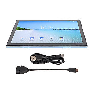 Ymiko 10.1 Inch Tablet 8.1, 2GB RAM 32GB ROM, Octa Core CPU, Front 5MP Rear 13MP Cameras, 4G Calling, 100‑240V (Blue)