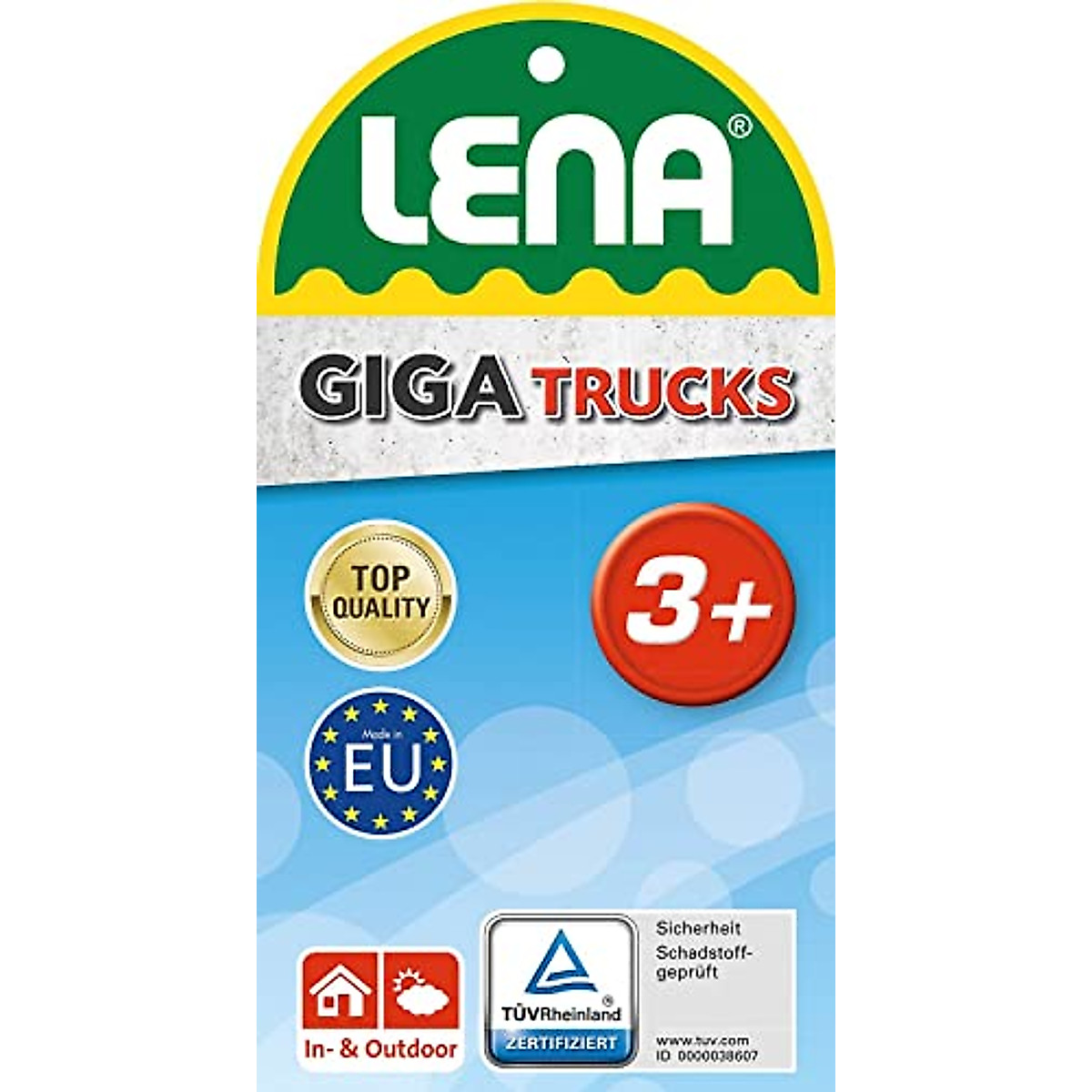 Lena Ksmtoys Construction Toys Powerful Giants Toy Garbage Truck with Garbage and Recycle Bin and Dumpster in Yellow and Black Toys for Boys or Girls Age 3+