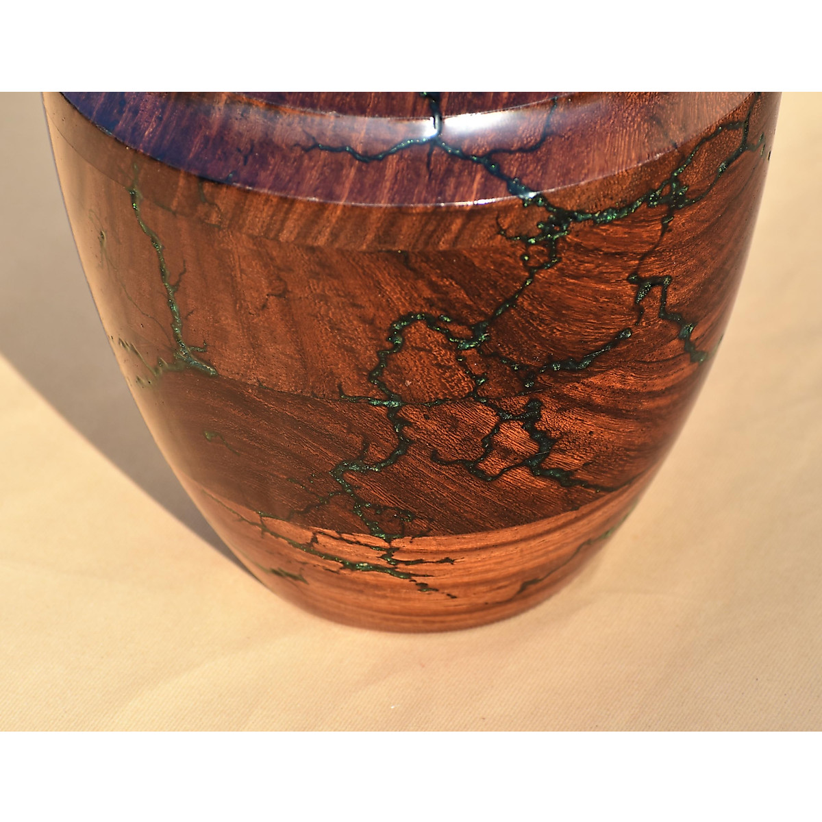 Rosewood Wooden urn Box Lichtenberg Figure Resin urn for Ashes Cremation urn Urn for Human Ashes Decorative urn Funeral Urn for Adult Pet Loss urn Sympathy Gift Memorial urn (Large up to 200 lb)
