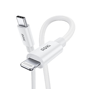 AOHI 65W USB C Charger Set, Magcube 65W PD Fast Charger with USB C to Lightning Cable for iPhone 13(3ft MFi-Certified), iPhone 13/13 Pro/12/Pro/Mini