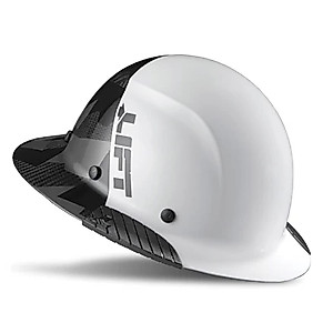LIFT Safety HDF50C-20CK DAX Carbon Fiber Full Brim 50-50, White/Black Camo