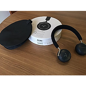 Libratone Q Adapt Active Noise Cancelling Headphones, Wireless Bluetooth Over Ear Headset w/Mic, CSR 8670 Chip, aptX Lossless Hi-Fi Sound with Deep Bass, 20 Hours Playtime for Travel Work TV-Black