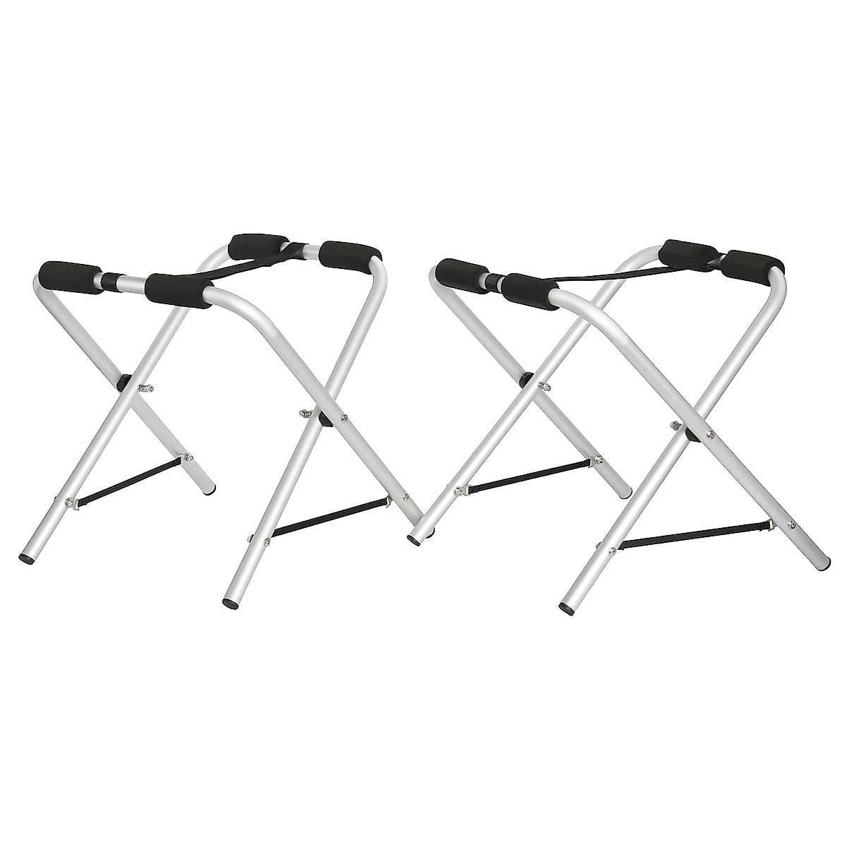 Amarine Made Pair of Folding Kayak Storage Racks. Premium Accessories for Kayaks, Canoes, SUP Paddle Boards and Small Boats 2 Freestanding Indoor/Outdoor Kayak Stands of 100lb Capacity