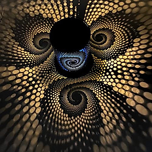 Solar Outdoor Lanterns Hanging Bohemian Solar Lights Outdoor Waterproof Garden Light, Metal Lantern Dragonfly Solar Table Light LED Lantern for Garden, Patio, Yard