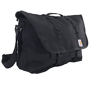 Carhartt Unisex-Adult Cargo Series Hook-N-Haul Messenger Bag, Black, Large