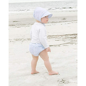 Huggalugs Baby & Toddler Boys Blue Seersucker Diaper Cover 12-24