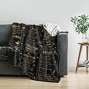 Neuturs 75th Birthday Gifts for Women, 75th Birthday Gifts for Men, 75th Birthday Decorations for Women Men, Best Gifts for 75 Year Old Woman, Happy 75th Birthday Gift Ideas Throw Blanket 60"x50"