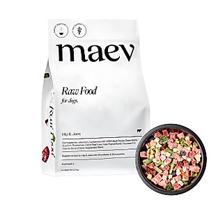 Maev Raw Dog Food, Better Than Freeze Dried Dog Food, Flash Frozen Dog Food with Lean Beef Protein, Vitamin-Rich Organ Meat in Every Serving, Hip and Joint Formulation, Adult Dogs, 10 Pounds