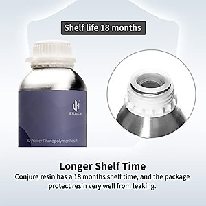 Chitu Systems Conjure Sculpt Resin,3D Printer Resin High-Detailed with Very Clear Detail Performance, Best-Resin for Miniatures and Display Pieces LCD 3D Printing (Grey,1000g)