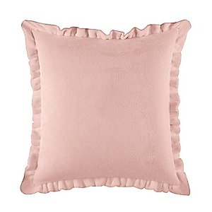 Rachel Ashwell Farmhouse Decorative Throw Pillow, 18X18, Pink