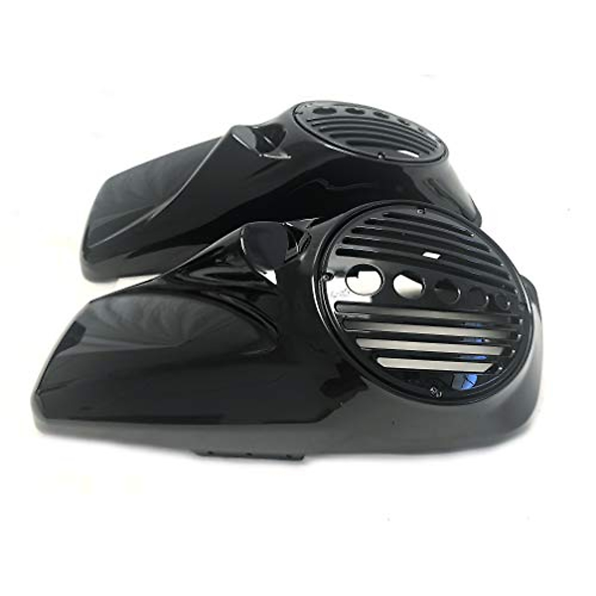 Mutazu 8" Speaker Lids w/Tweeter Port for Harley 2014 up Touring Models