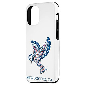 iPhone 13 Native American Mendocino Kingfisher Bird California Case