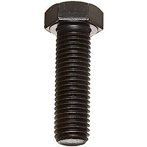 M16-1.50 x 45mm Hex Cap Screw, Class 8.8 Steel, DIN 933/961, Plain Finish, Black Color, Fully Threaded (Metric), (Quantity: 25), RoHS Compliant, Fine Thread (UNF), for Indoor/Interior Use