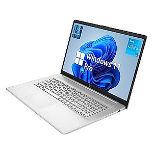 HP 2023 17.3" Business Laptop, Widescreen HD+ 1600 x 900 Display, Intel Quad-Core i3-1125G4 up to 3.7 GHz, 16GB DDR4, 1TB SSD, 9.5 Hours Battery, USB C, HDMI, Bluetooth, WiFi, Windows 11 Pro, MarsPC