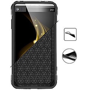 LG V20 Case, BENTOBEN 2 in 1 Cool Slim Hybrid Rugged Hard PC Resilient Strength Durable Laminated with Carbon Fiber Design Chrome Anti-scratch Shockproof Protective Case for LG V20 (2016), BLACK