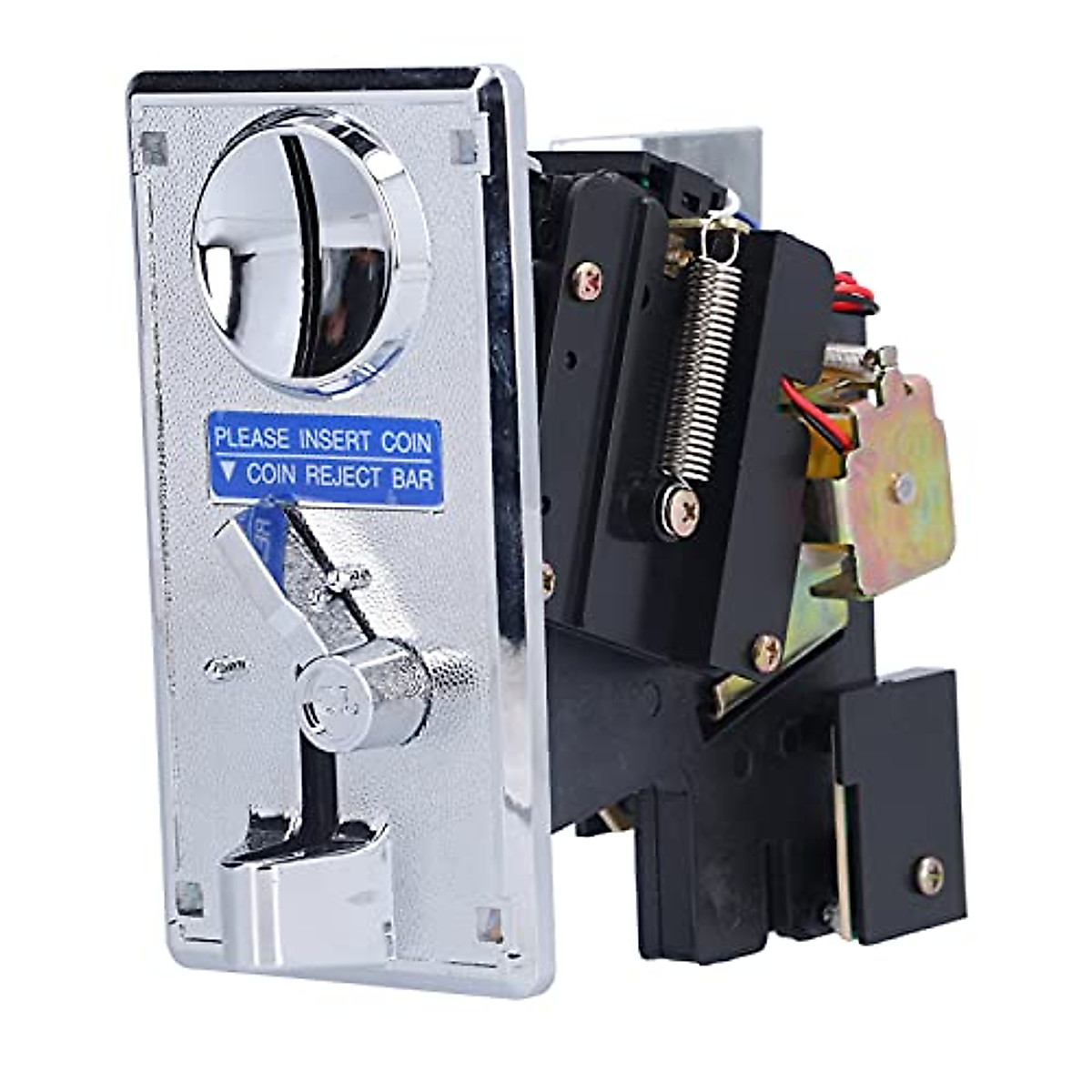 Compare and Choose Electronic Coin Acceptor with Three Sets of Anti Fishing Electric Eye Counting Devices, Convenient and Correct for Arcade Game Vending Machine (Silver Gray)