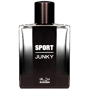 RAYAN Sport Junky Eau de Parfum - 100 mL, Citrus, Oriental, Amber Scent, Unisex, Travel Size