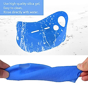 Vakdon VR Shell Protective Cover Compatible for Oculus/Meta Quest 2 Front Face Protector Cover Anti Scratch Anti Dust Anti Shock, Soft and Washable (Blue)