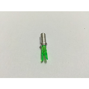 JIEXI HWYP Large Groove Pin Arrow Nocks Aluminum Arrow Nock Adapter Connector for ID 6.2 mm Arrow Pack of 50 (Nocks+Adapters)