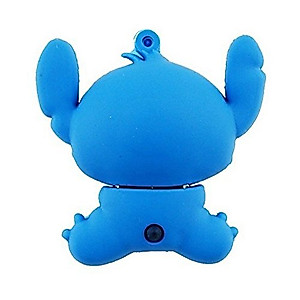 Novelty Stitch Blue Shape Design 16GB USB 2.0 Flash Drive Cute Memory Stick Stitch Thumb Drive Data Storage Pendrive Cartoon Jump Drive Gift (Stitch Blue-16GB)