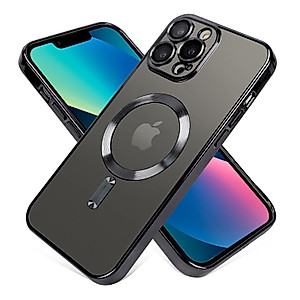 OOK Phone Case Made for iPhone 11 Pro Max (6.5 Inch) with Camera Lens Protector (Compatible with MagSafe) Anti-Scratch Shockproof Slim Magnetic Phone Cover for Women Men - Black