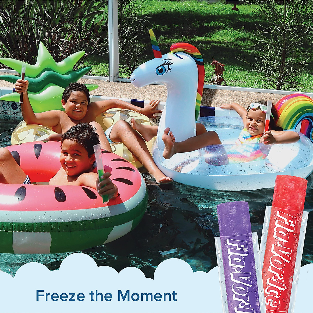 Fla-Vor-Ice Popsicle Variety Pack of 1.5 Oz Freezer Bars, Assorted Flavors, 100 Count