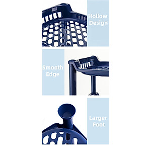 3 Tier Standing Shower Caddy Organizer Corner, Bathroom Shower Organizer Stand,Heavy Plastic Shower Shelf Caddy Corner for Shampoo, Shower Rack Stands for Inside Bathroom, Bathtub (White, 3 Tier)