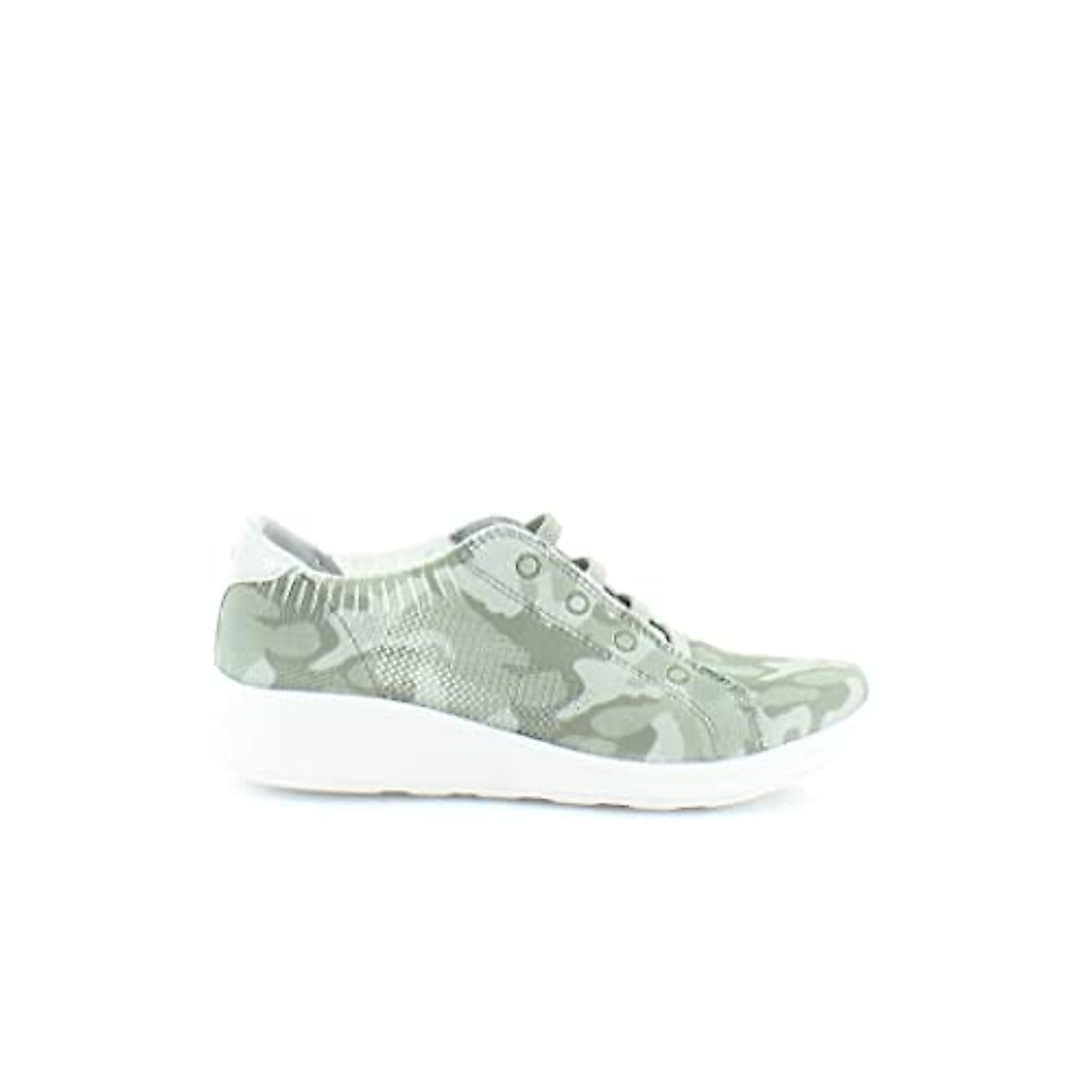 BZees Womens Golden Knit Casual and Fashion Sneakers Green 6 Medium (B,M)