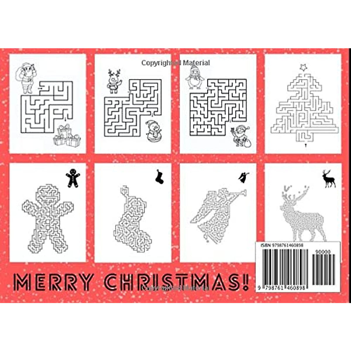 Stocking Stuffers: Mazes Book for Kids: Ages 6-8 8-12 Christmas Themes (Stocking Stuffers for Kids)