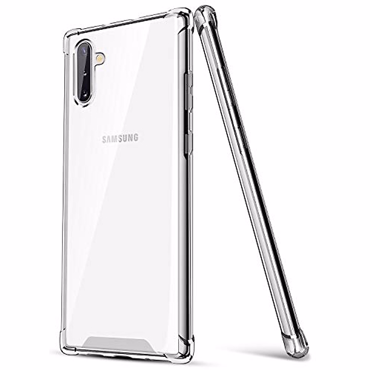 SALAWAT Galaxy Note 10 Case, Clear Galaxy Note 10 Case Cute Anti Scratch Slim Phone Case Cover Reinforced TPU Bumper Shockproof Protective Case for Samsung Galaxy Note 10 6.3 Inch (Crystal Clear)