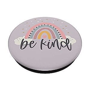 Be Kind - Cute Rainbow Positive Quotes Inspirational Saying PopSockets Swappable PopGrip