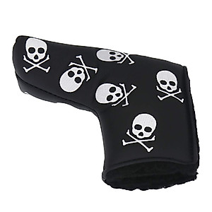 HISTAR Golf Skull Headcover Skull Design Putter Cover Blade Head Cover for Scotty Cameron Taylormade Odyssey