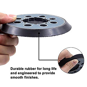 2 Pack 5 inch 8 Hole Hook and Loop Replacement Sanding Pad for DeWalt DWE64233 & N329079 Compatible with DWE6423/6423K, DWE6421/6421K, DWE6421-B2, DWE6421-B3, DWE6421-BR, DCW210B (2 Packs)