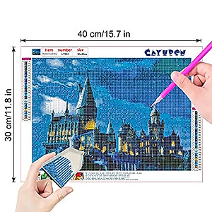 CAYUDEN Diamond Painting Kits, 5D Diamond Painting Kits for Adults Kids Diamond Art Kits DIY Craft Cartoon Diamond Art Dots Kit Full Drill Gem Art Kits for Adults Children