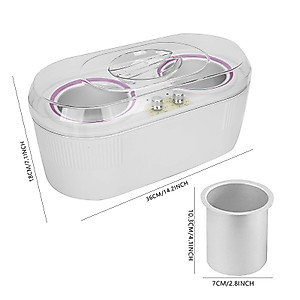 Liphontcta Double Wax Warmer, Professional Electric Wax Heater Large Wax Warmer Wax Melter Wax Supplies for Hair Removal with Adjustable Temperature for Salon(#2)