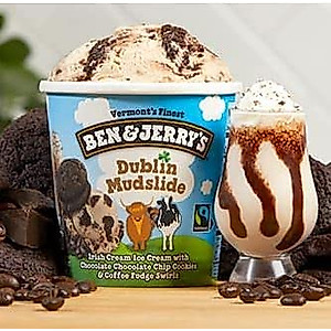 Ben & Jerry's Dublin Mudslide Ice Cream Pint (Pack of 8)