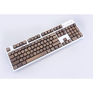 HFSECURITY GH60 Full Set Solid Wood Keycaps Customized Handmade Keycaps for Cherry Mx Switch Mechanical Gaming Keyboard Use Wood Keycaps (104fullkeycaps)